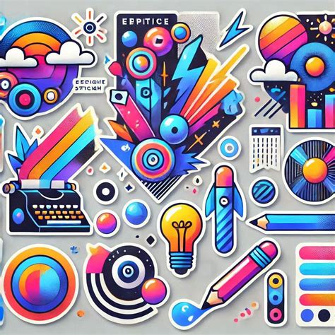 Creative And Vibrant Sticker Design For All Occasions