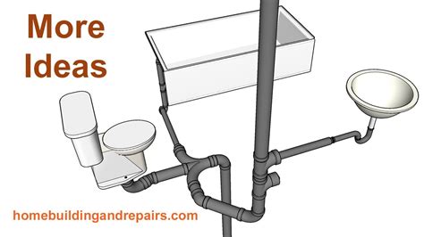 Bathroom Plumbing Drain Pipe Layout And Design In Basement Ceiling Moving Toilet And New