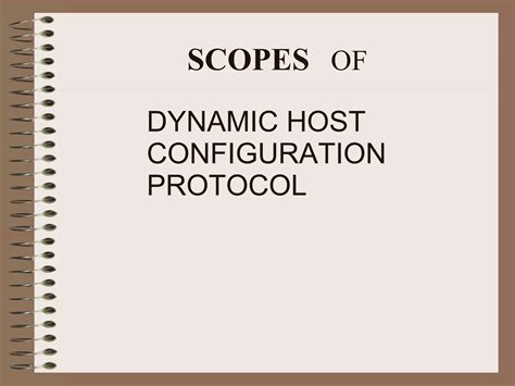 Dynamic Host Configuration Protocol Ppt
