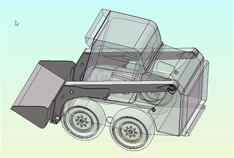 山猫S450滑移装载机 Inventor 模型图纸下载 懒石网