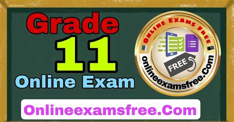 Grade 11 Online Exam 34