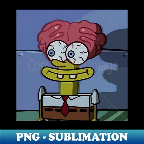 Spongebob And His Exposed Brain Halloween Creative Sublima Inspire