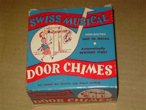 Vintage 1950s Swiss Musical Door Chimes Carousel Waltz Works Great New