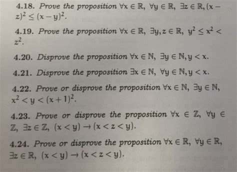 Solved 4 18 Prove The Proposition Vx E R Vy R 3z ER X Chegg Com