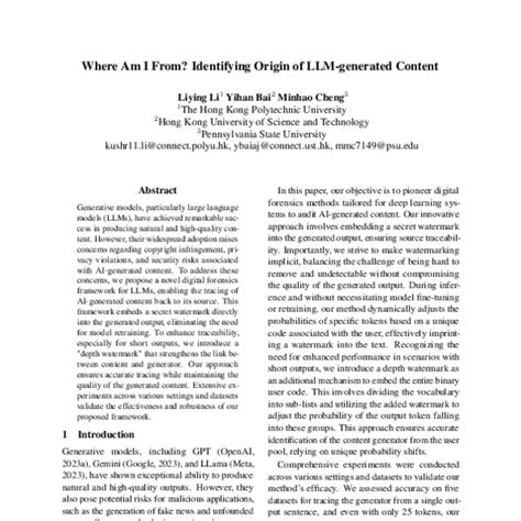 Where Am I From Identifying Origin Of Llm Generated Content Acl