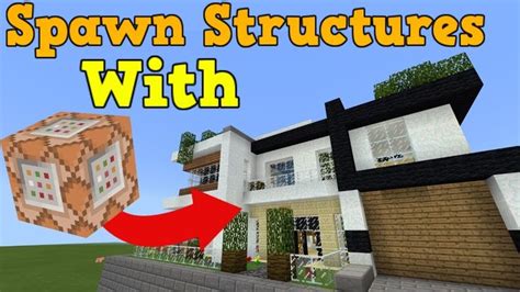 How To Spawn Structures With Command Blocks In Minecraft Bedrock