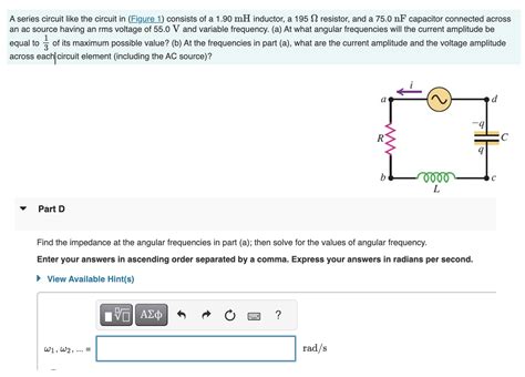 Solved A Series Circuit Like The Circuit In Figure 1 Chegg Com