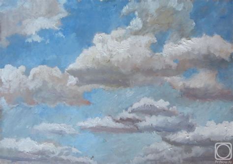 Картинки небо маслом 70 фото