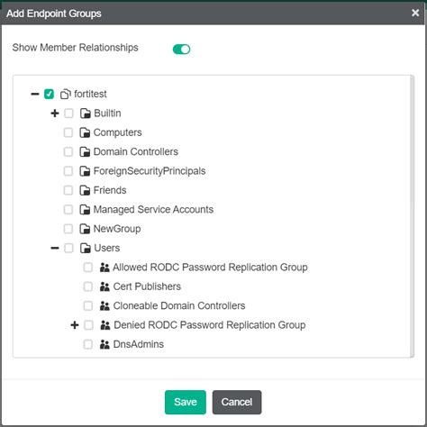 Forticlient Management Based On Active Directory User User Groups Forticlient 7 4 1 Fortinet