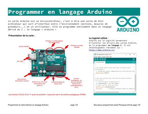 PDF Programmer en langage Arduino Académie de Poitiersww2 ac