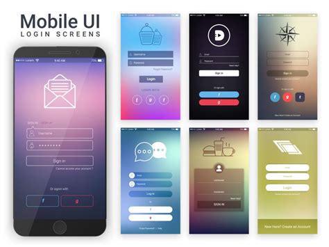 矢量的手机应用界面设计图片 手机应用界面矢量素材 高清图片 摄影照片 寻图免费打包下载