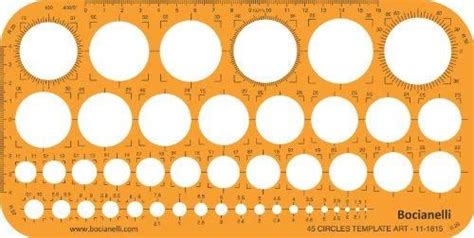 Metric Circle Circles Shapes Figure Symbols Drawing Drafting Template