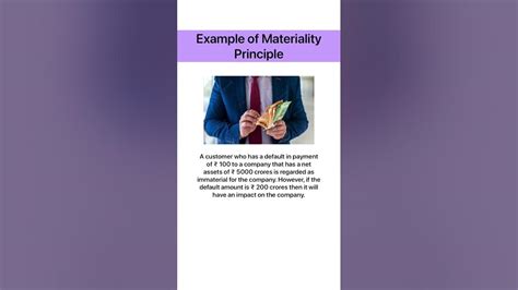 Example Of Materiality Principle Shorts Youtubeshorts Shortvideo