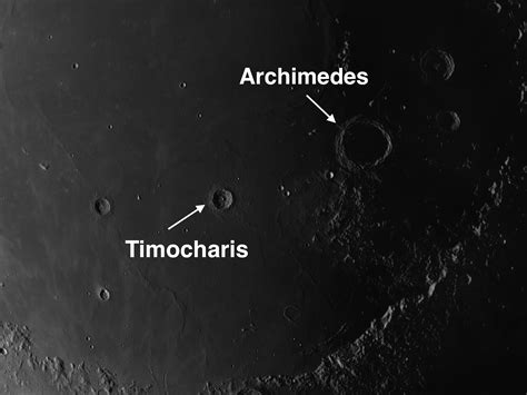 Moon Crater Timocharis Has Number Of Complexities Andrew Planck