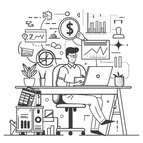 Premium Vector Line Art Flat Vector Illustrationvarious Diagrams Charts And Graphs Concept Of