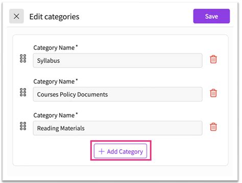 adding and deleting resources in courses for curriculum mapping exxat