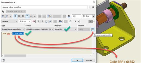 Insertion Dipropriétés Dans Les Annotations Inventor Aplicit