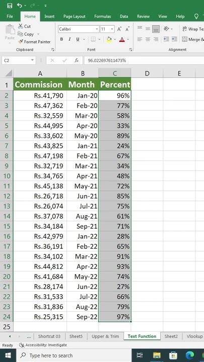 Data Bar In Excel Shorts Acgtutorial Exceltricks Youtube