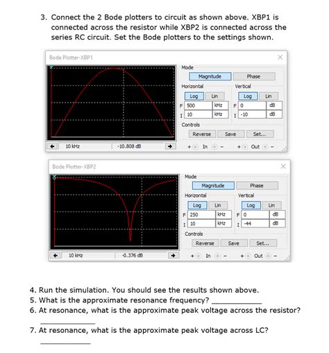 Solved Procedure 2 Using The Multisim Bode Plotter To