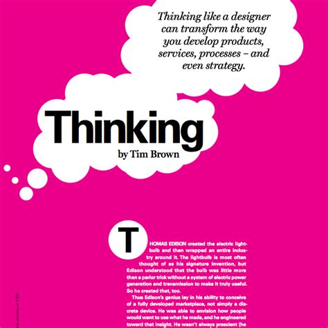 Design Thinking By Tim Brown Legal Design Lab