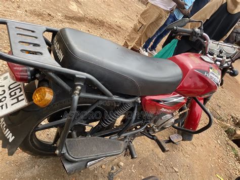 Haojin Hj125f 2024 Red For Sale Asporo Motor World Price Ush