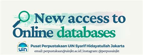 Online Database Perpustakaan Uin Syarif Hidayatullah Jakarta Fakultas