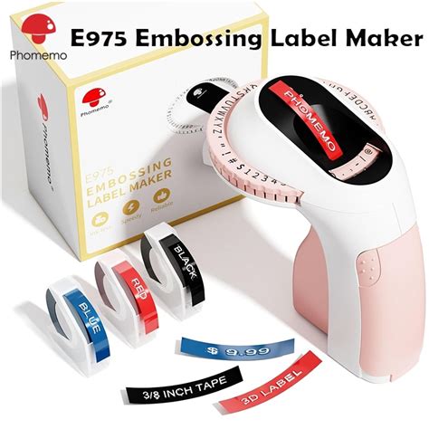 Phomemo Embossing Label Maker E975 Embossed Machine Portable Label