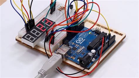temperatursensor tmp36 und 7 segment display am arduino youtube