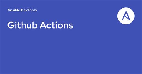 Github Actions Ansible Devtools