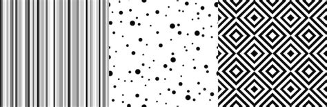 Premium Vector Geometric Pattern Grayscale Set