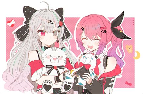 Kuramochi Meruto Ishigami Nozomi And Rene Nijisanji Drawn By Lovelibololo Danbooru