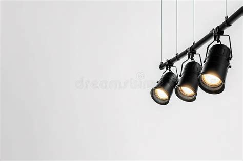 Sleek Black Camera Lighting Arms Hanging Studio Setup Professional
