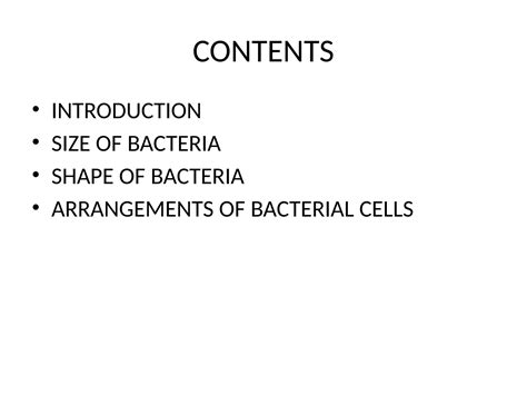 Morphology Of Bacteria Bacterial Morphology Pptx