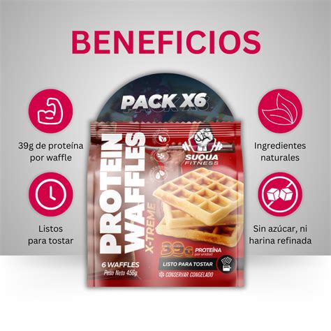 Waffles X Treme Los Proteicos 39 Gr Suqua Fitness