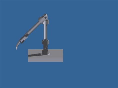 A 6 Dof Humanoid Robot Arm In Two Characteristic States Sub Move Dim