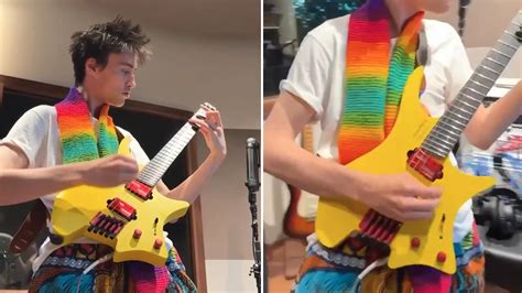 Jacob Collier Shows Off His Custom Made Strandberg Electric Guitar Which Only Has Five Strings