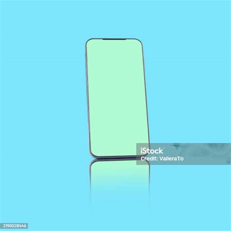 밝은 화면 빈 화면 반사 파란색 배경의 스마트폰 모형 공간을 복사합니다 0명에 대한 스톡 사진 및 기타 이미지 0명 Brand Name Smart Phone 가벼운