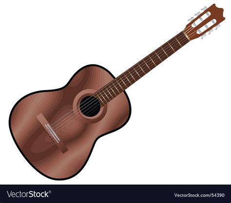 Acoustic Guitar Royalty Free Vector Image Vectorstock