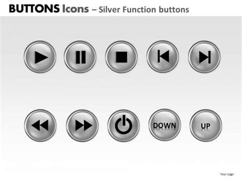 Powerpoint Process Graphic Buttons Icons Ppt Themes