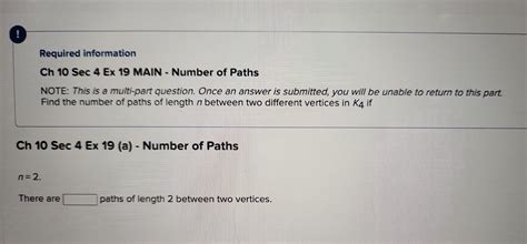 Solved Required Information Ch 10 Sec 4 Ex 19 Main Number