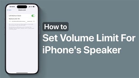 How To Set Volume Limit For Iphones Built In Speaker Ios Hacker