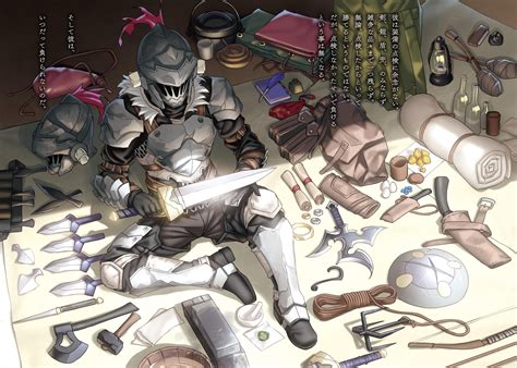 Goblin Slayer Slayer Helmet Armored Armor Light Novel Goblin Red