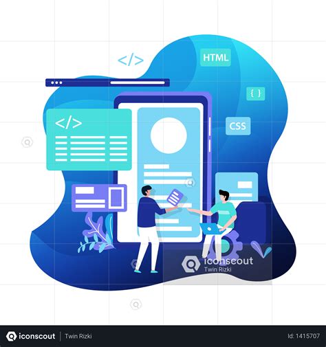 Web Development Illustration Illustration Web Development Logo Web