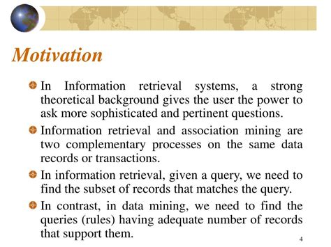 Ppt A Theoretical Framework For Association Mining Based On The