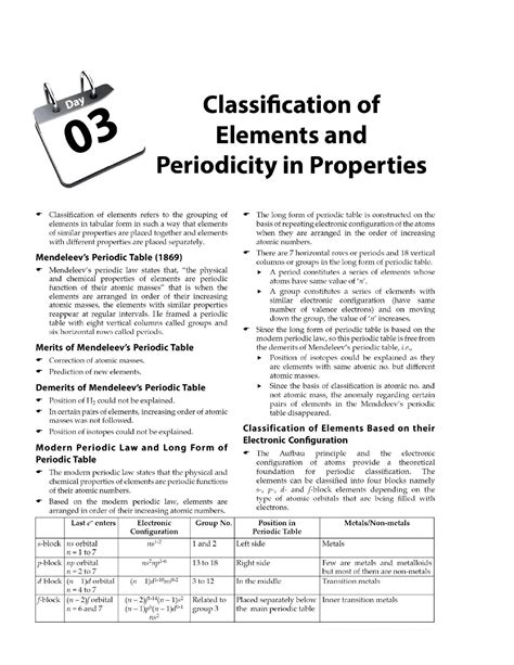 SOLUTION Class 11 Classification Of Elements Notes Studypool