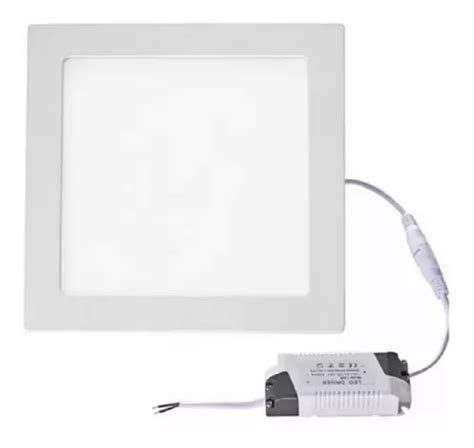 Kit 2 Plafon Luminária Led Embutir 22x22 Branco Frio 18w Mercadolivre