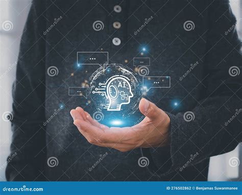 Hand Showing Technology Smart Robot Ai Digital Ai Chatbot Chatgpt System Artificial