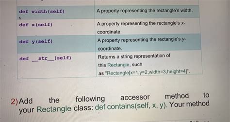 Solved 1 Write A Class Rectangle That Represents A