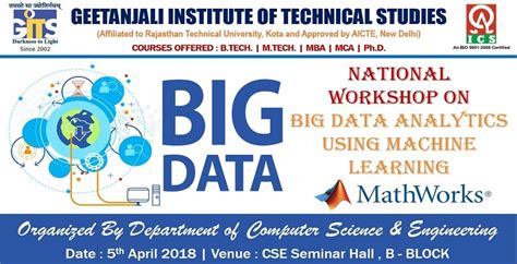 National Workshop On Big Data Analytics Using Machine Learning Gits