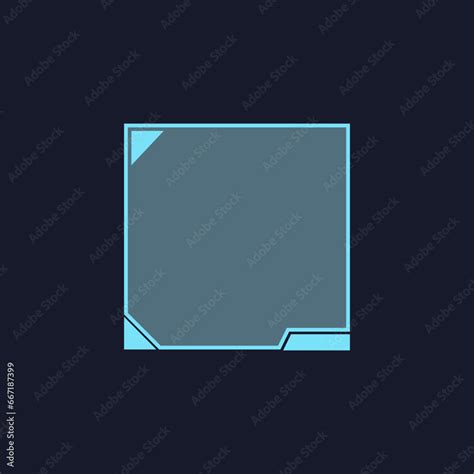 Interface Hud Frame Cartoon Game Technology Tech Ui Border Digital Interface Hud Frame Sign